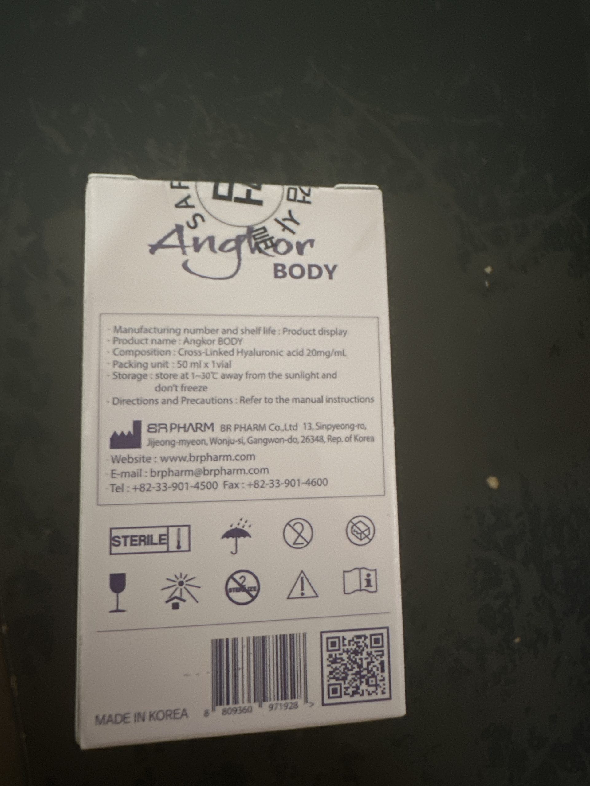 Angkor BODY filler 50cc - Labode Beauty